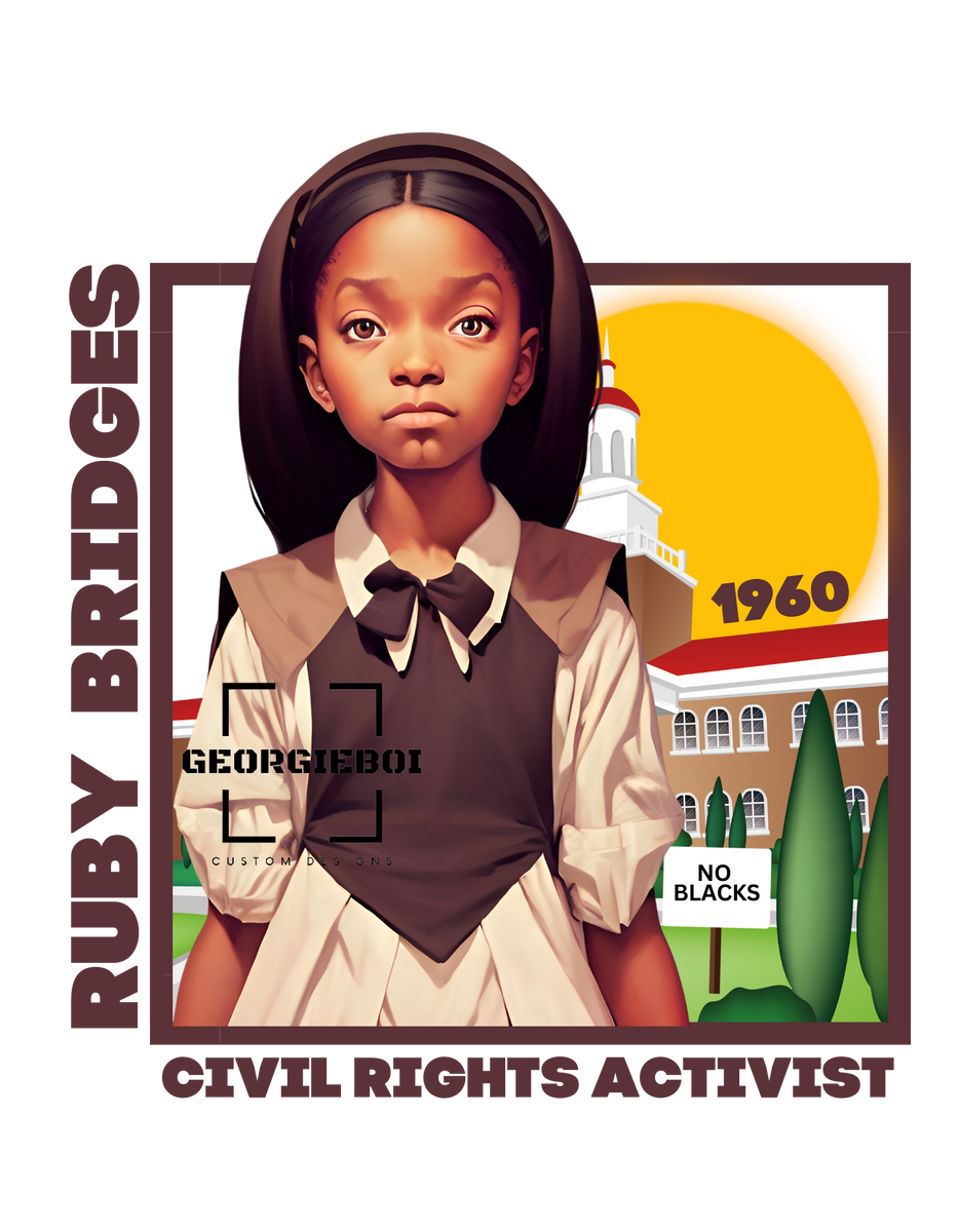 Ruby Bridges Black History Tribute Original Design PNG – Georgieboi ...